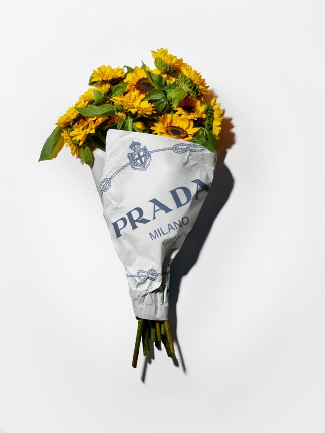 Dans sa dernière campagne, Prada le dit avec des fleurs